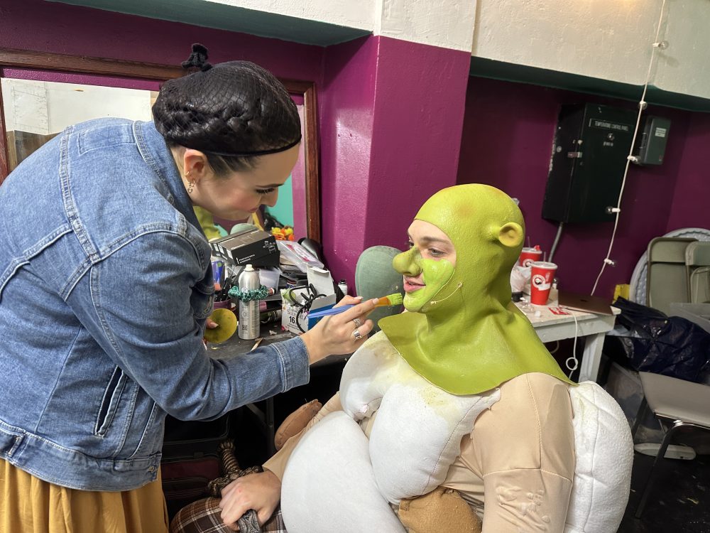 Watch as Shrek gets green in Fresno CMT production